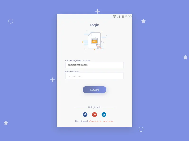 App Login Screen designs, themes, templates and downloadable graphic ...