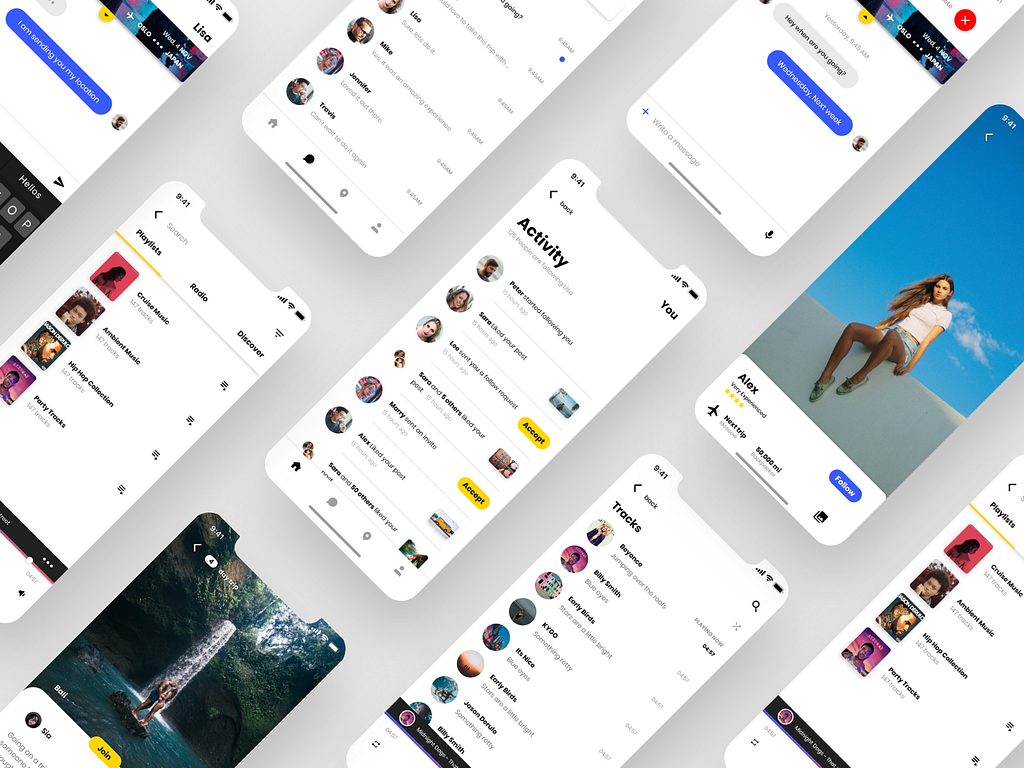 Backpack - UI Kit Free for Adobe XD by Raza Shah on Dribbble
