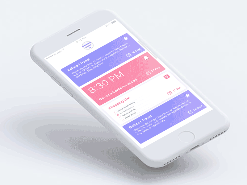To Do list Card View by Vaibhav Pritwani on Dribbble