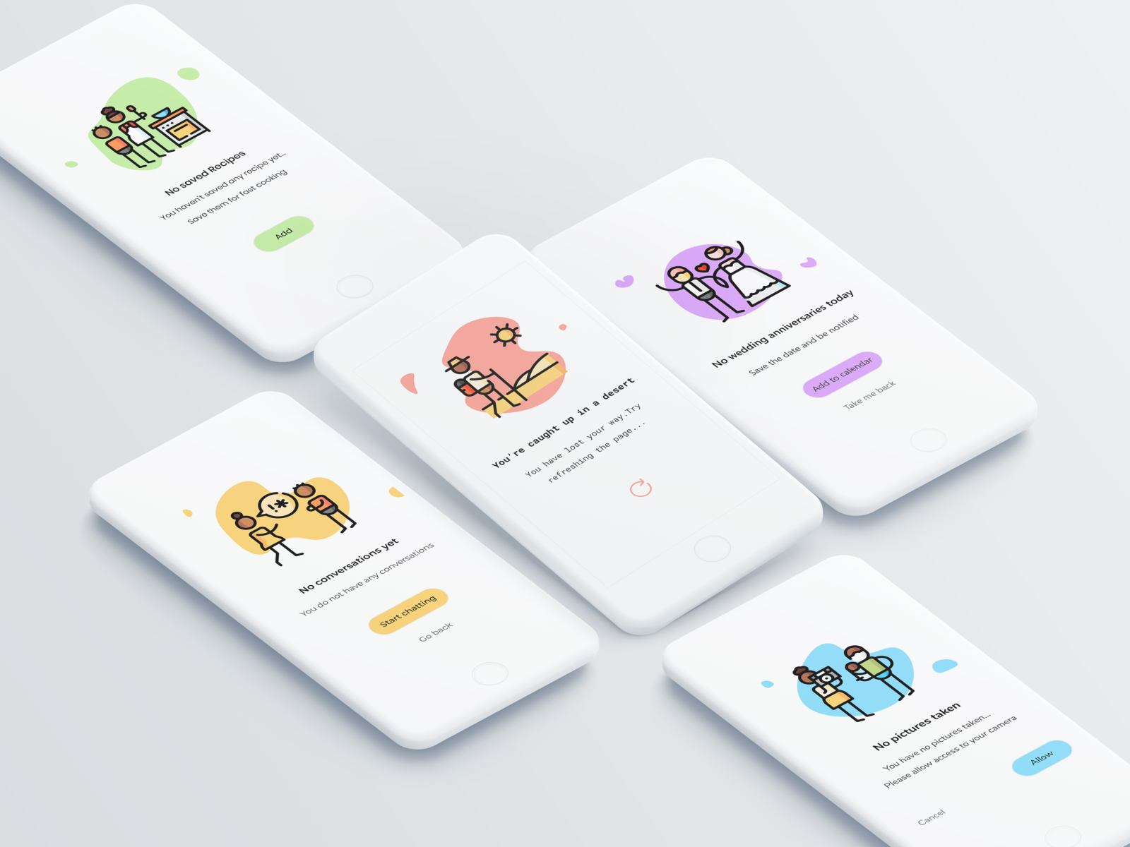 Empty state screen UI by Soundarya Ramesh🙋 on Dribbble
