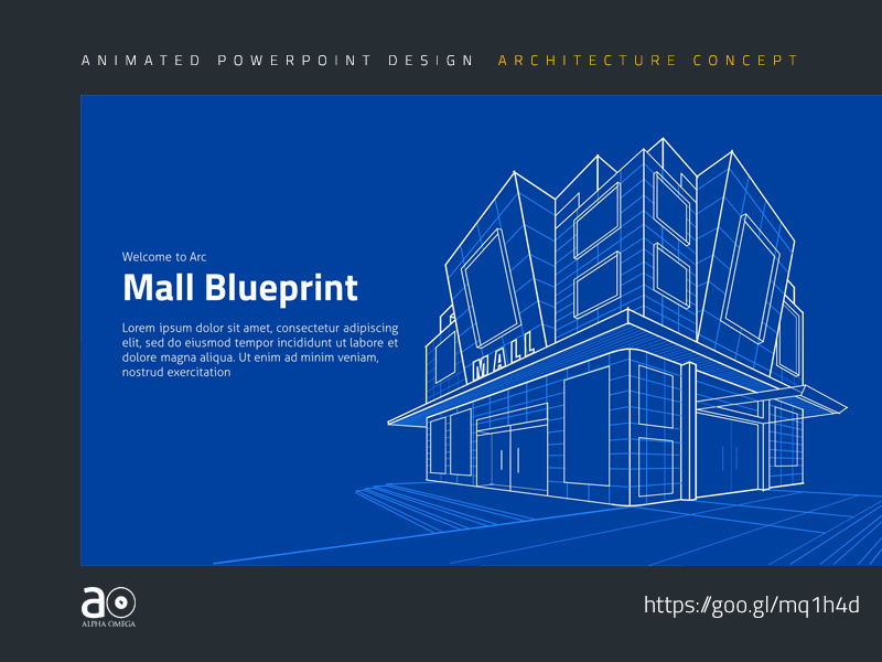 Arc Animated Presentation Template Building Blueprint by Alpha Omega on ...