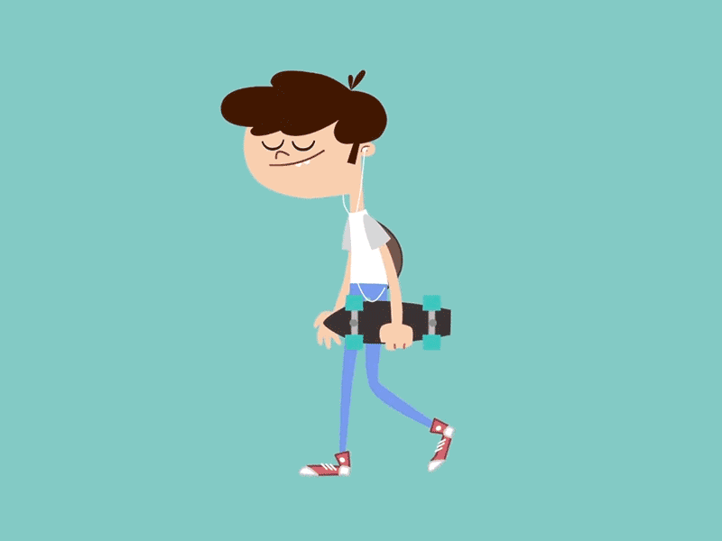 me walking to work by Robert Pregardt-Paur on Dribbble