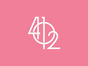 Number monogram by Alex Mihis on Dribbble