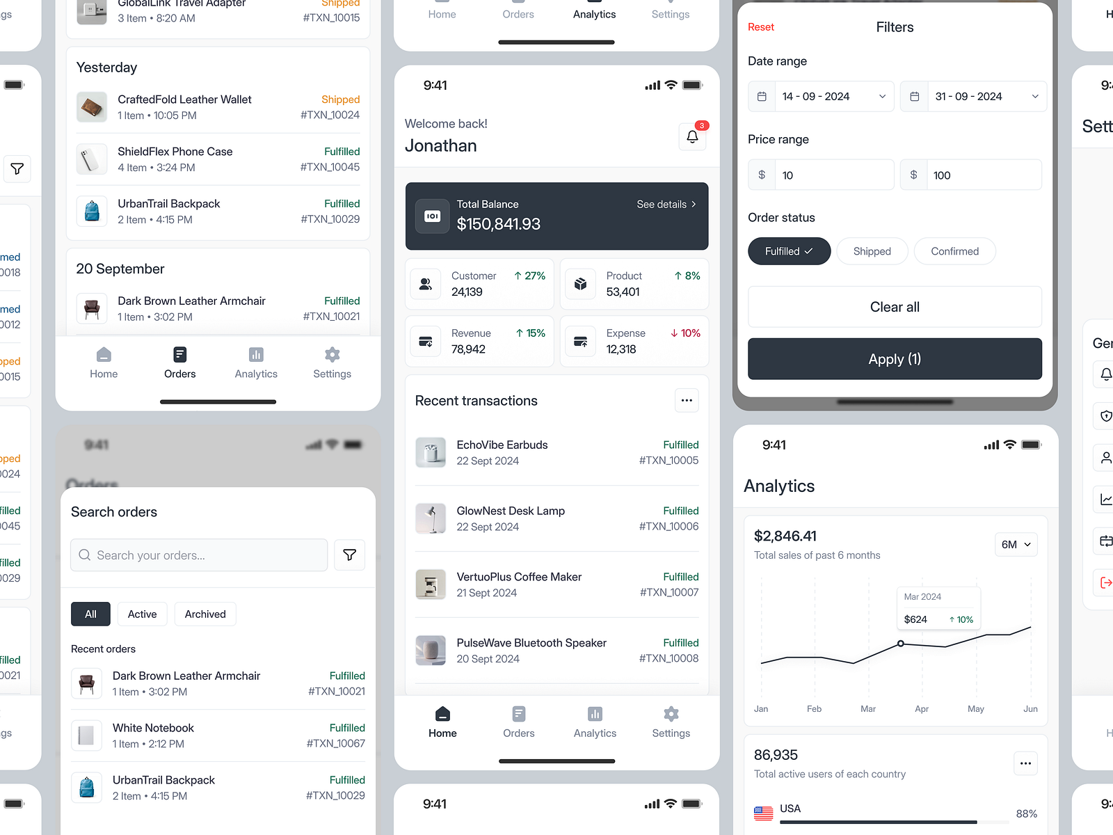 Sales SaaS Mobile App UI/UX by Keitoto on Dribbble