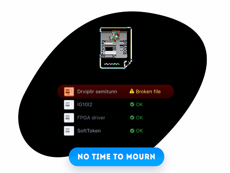 File recover UI by Maxim on Dribbble