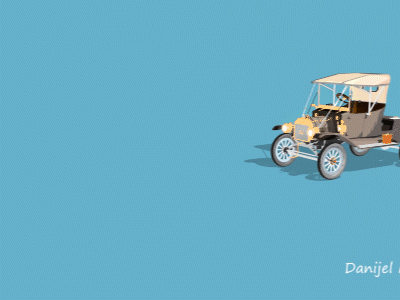 A Drive Through History by 1mprovi5er on Dribbble