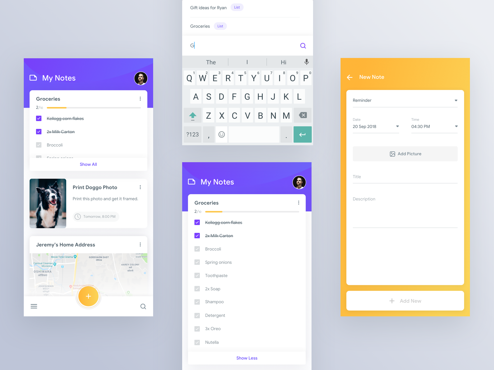 Notes App Concept by Vishal Chavan on Dribbble