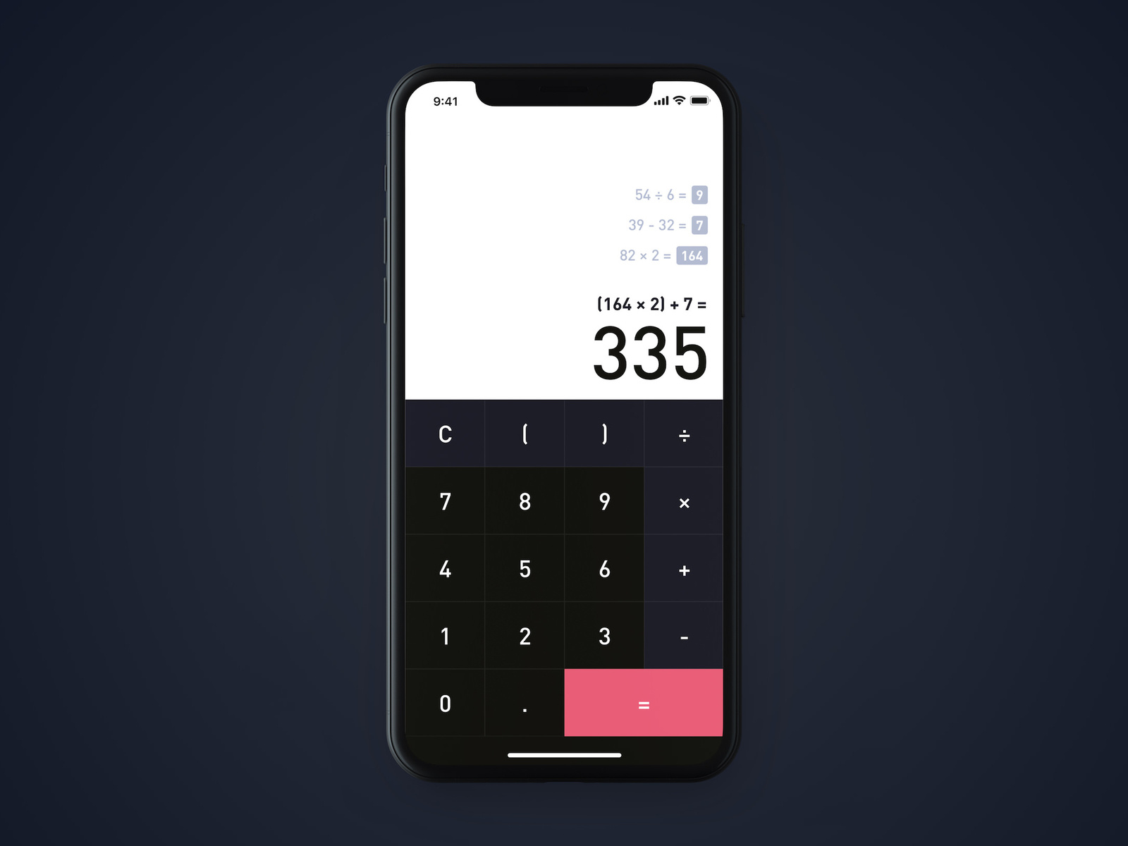 iOS Calculator by Richard Picot on Dribbble