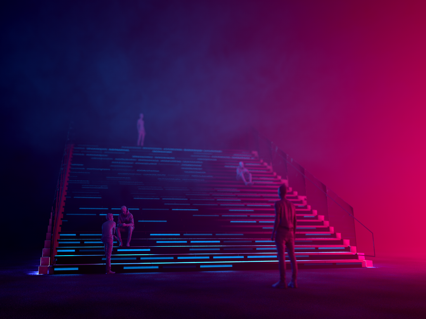 LED Staircase Installation Concept Styleframe by Priscilla Gomez on ...