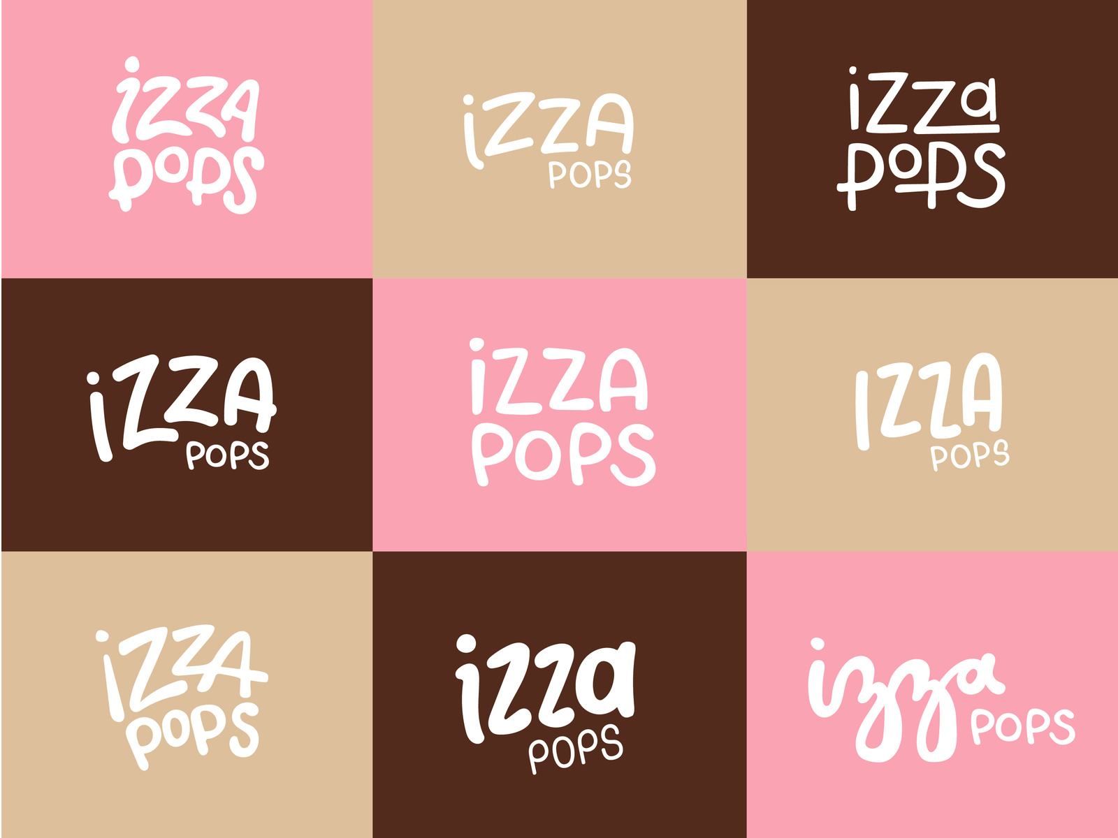 Izza Pops Logos by Hana Hart on Dribbble
