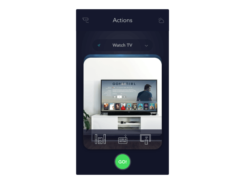 Smart home iOS app transition animation by Richmond Morgan on Dribbble