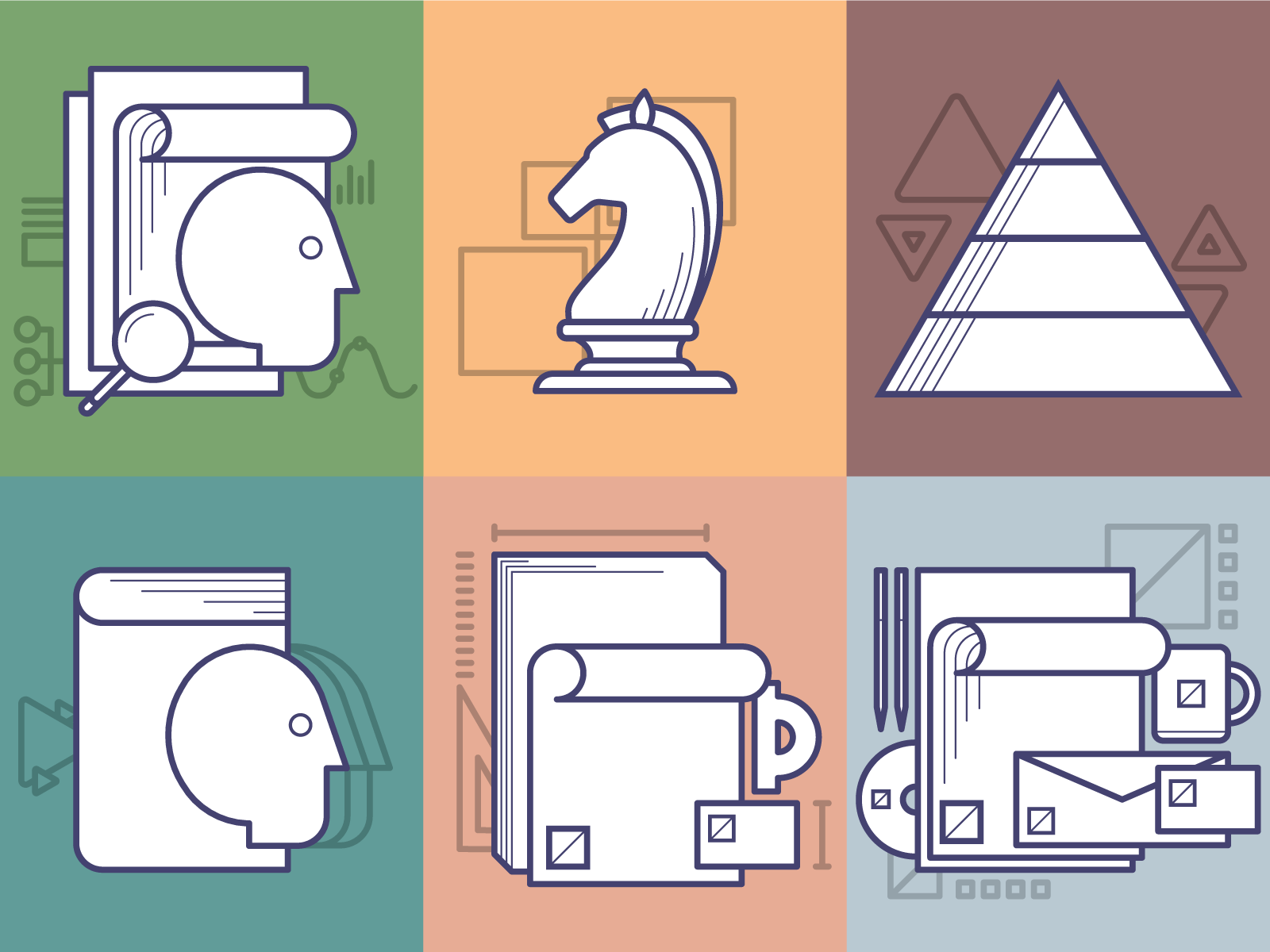 Business icon set by Behnam Azizi on Dribbble