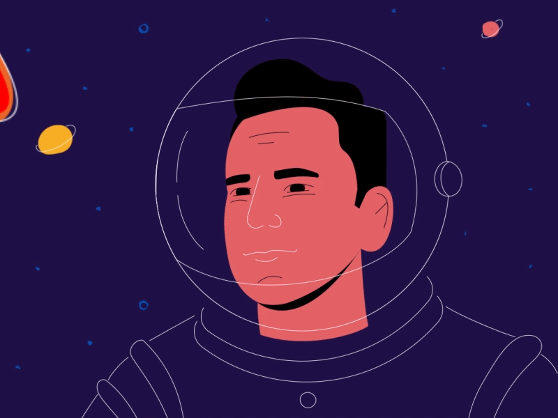 Spaceman by Tanya Timoshina on Dribbble