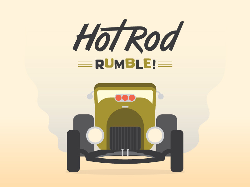 Hot Rod Rumble by Todd Beeby on Dribbble