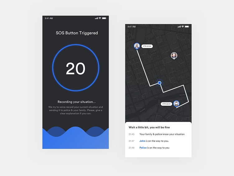 SOS Apps - Design Exploration by Alvin Niza on Dribbble