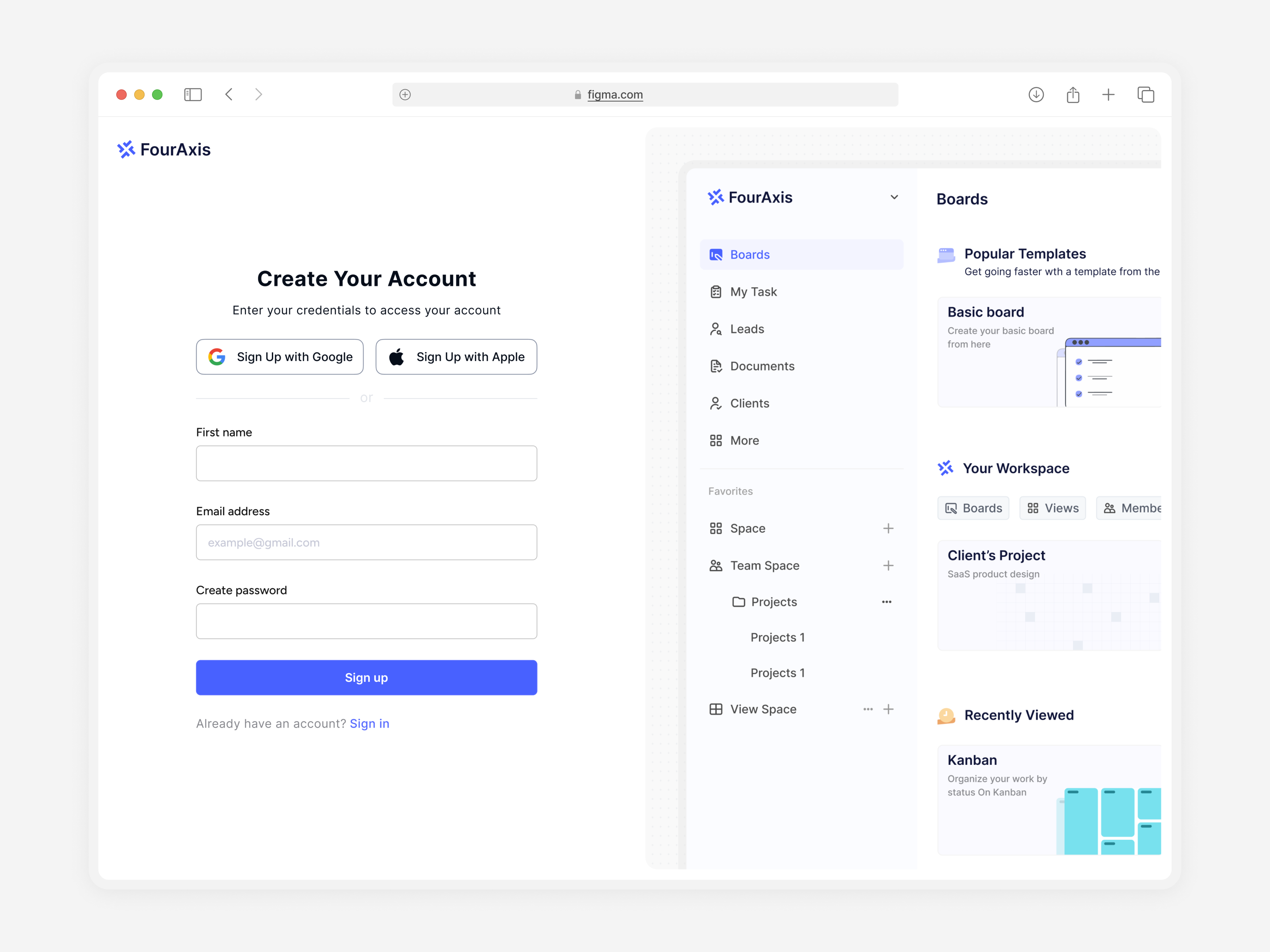 Project Management SaaS Onboarding Screen Flow UI/UX Design by Chapter ...