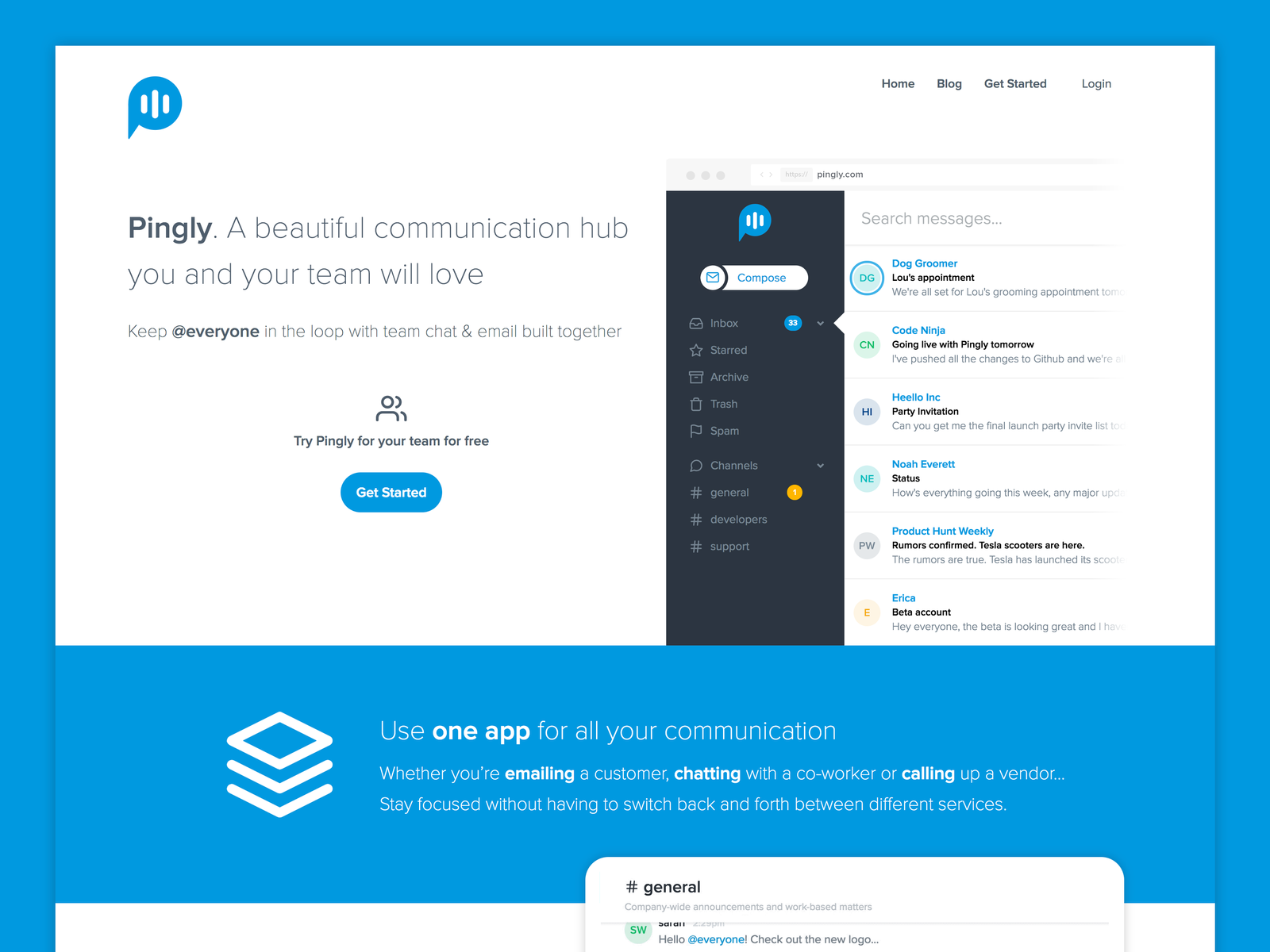 Pingly for Teams by Noah Everett on Dribbble