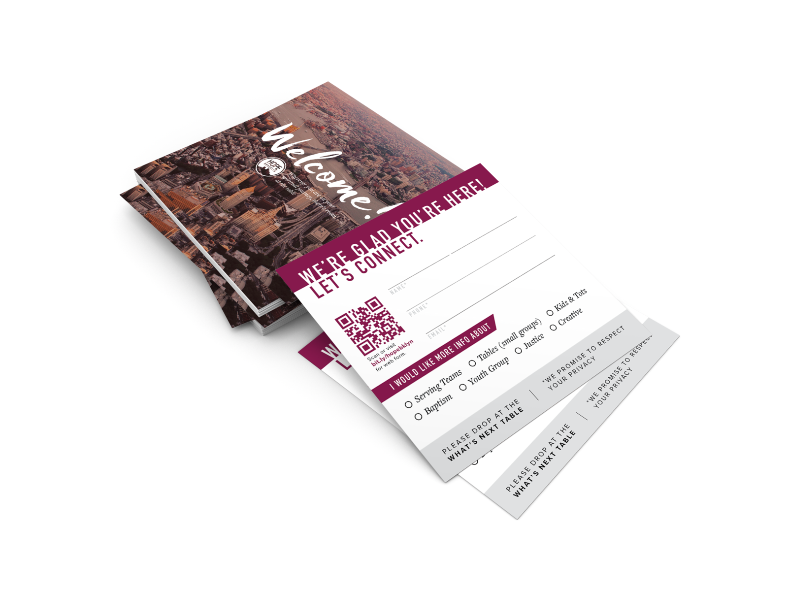 New Visitor Card by Gage Hunt Creative on Dribbble