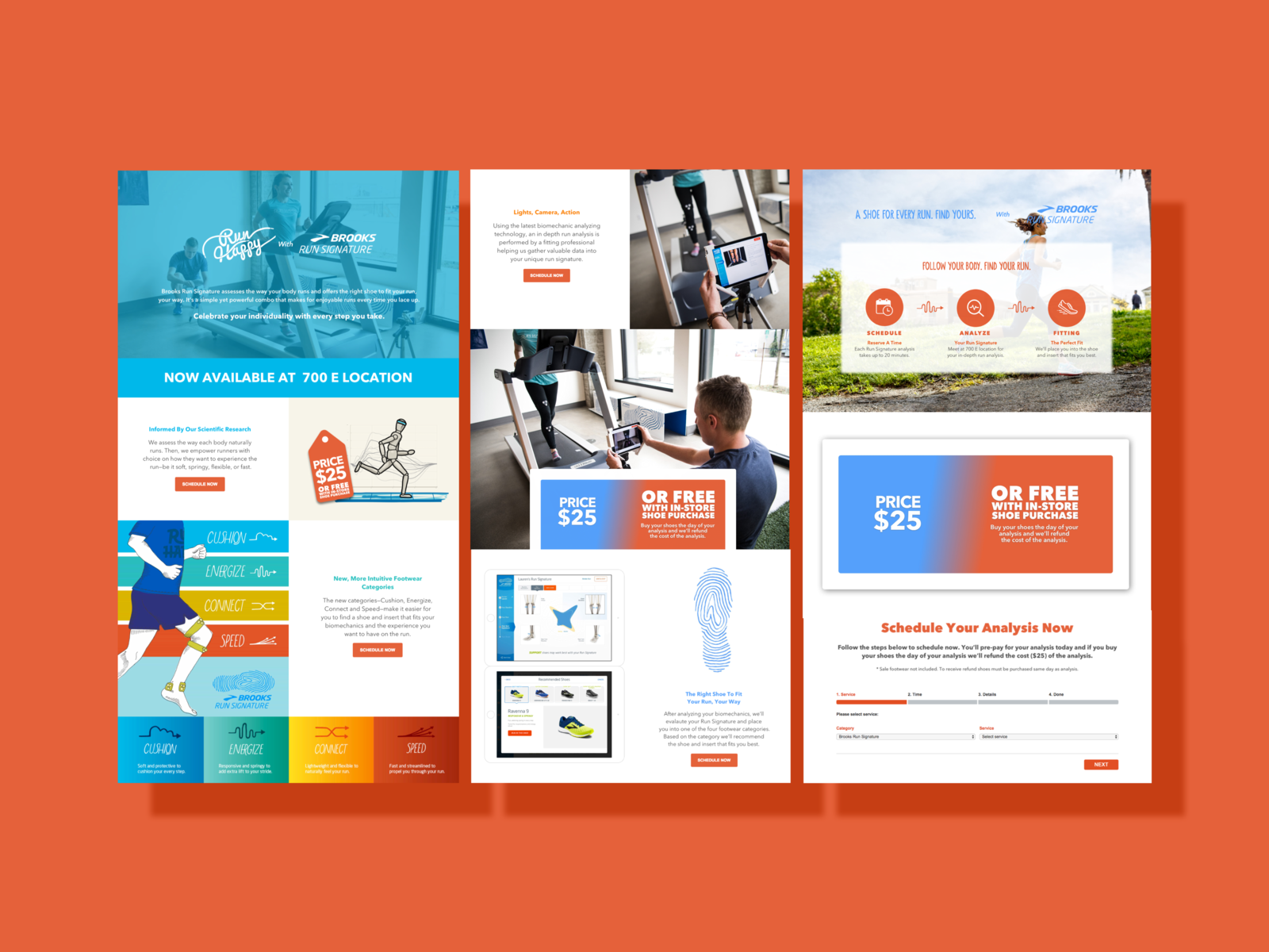 Brooks Run Signature Landing Page by Mark Kreutzer on Dribbble