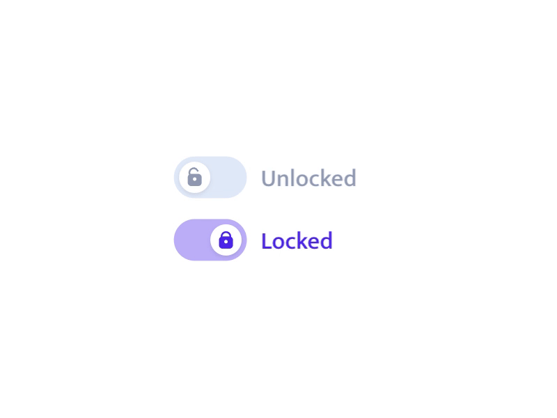 Lock Toggle Interaction by Mauricio Bucardo on Dribbble