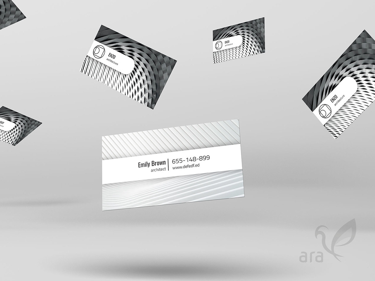 Architecture business card by Jakub Papis on Dribbble