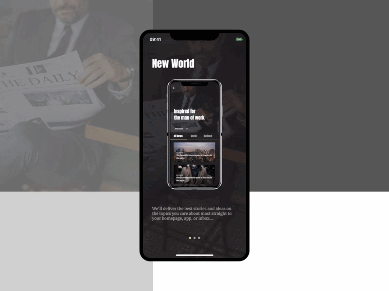 News UI Kit designs, themes, templates and downloadable graphic ...