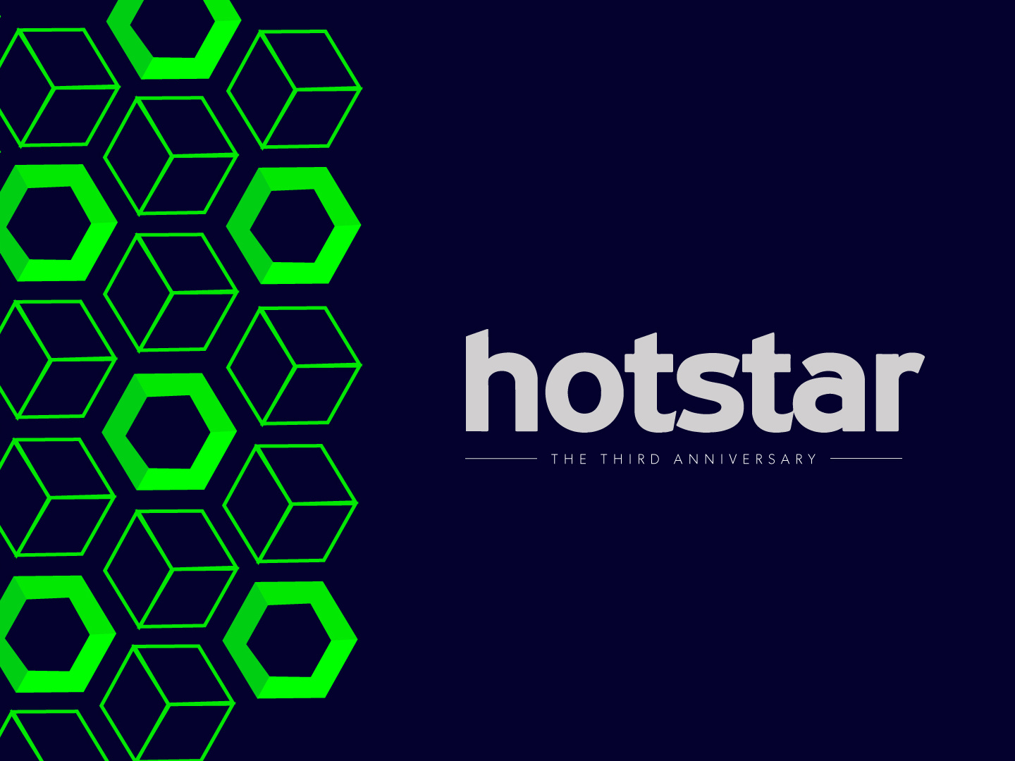 Wallpaper for Hotstar's Anniversary Party by hex+type on Dribbble