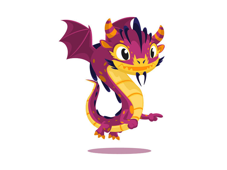 Flying Dragon character by islava on Dribbble