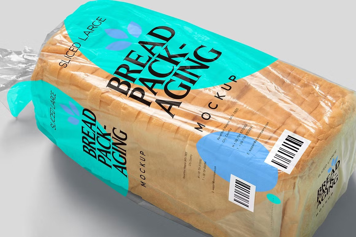 Clear Sliced Bread Packaging Mockups by Mockup Template PSD on Dribbble