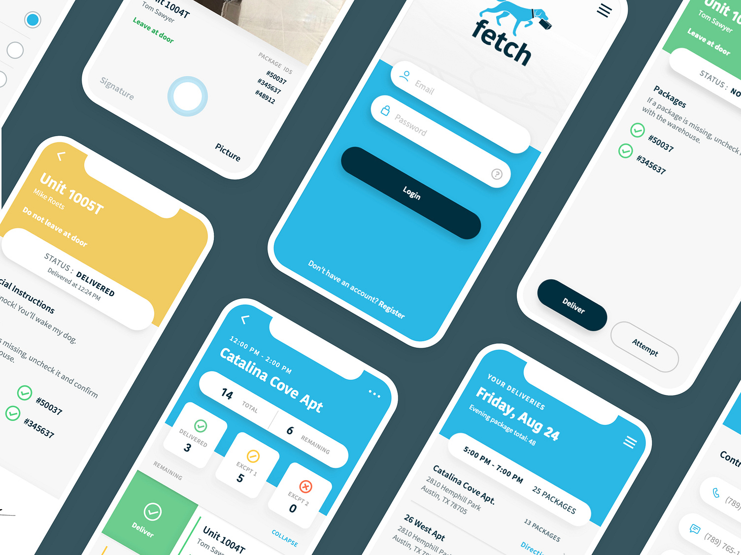 Fetch Driver App by Dustin Haver on Dribbble
