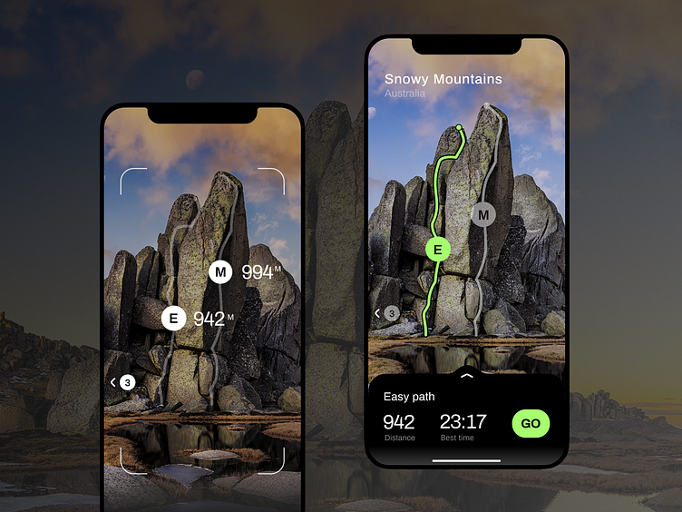 AR - Concept app (Rock Climbing) by Stano Bagin for PLATFORM on Dribbble