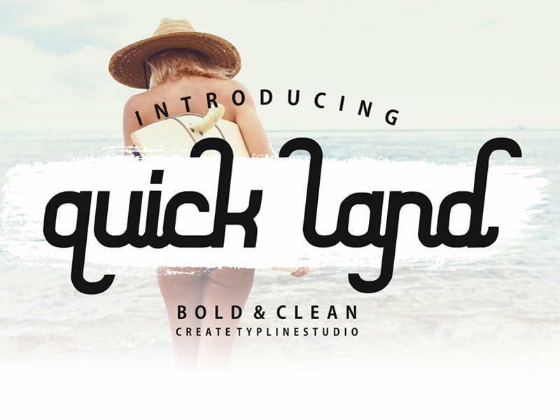 QUICK LAND - FREE FONT by Pixel Surplus on Dribbble