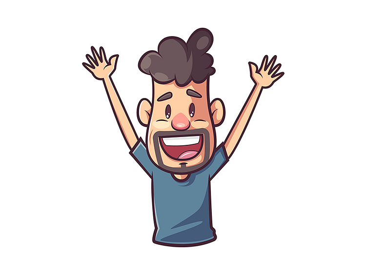 Cartoon Man Sticker by Indian Stickers on Dribbble