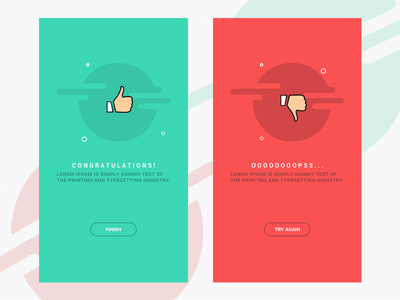 Error message by Sachin Mali on Dribbble