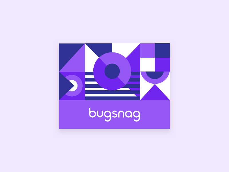 Playing with shapes and colors by Thuy Pham for Bugsnag on Dribbble