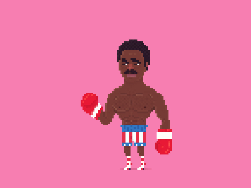 Pixel Apollo Creed by Ori Hasson on Dribbble