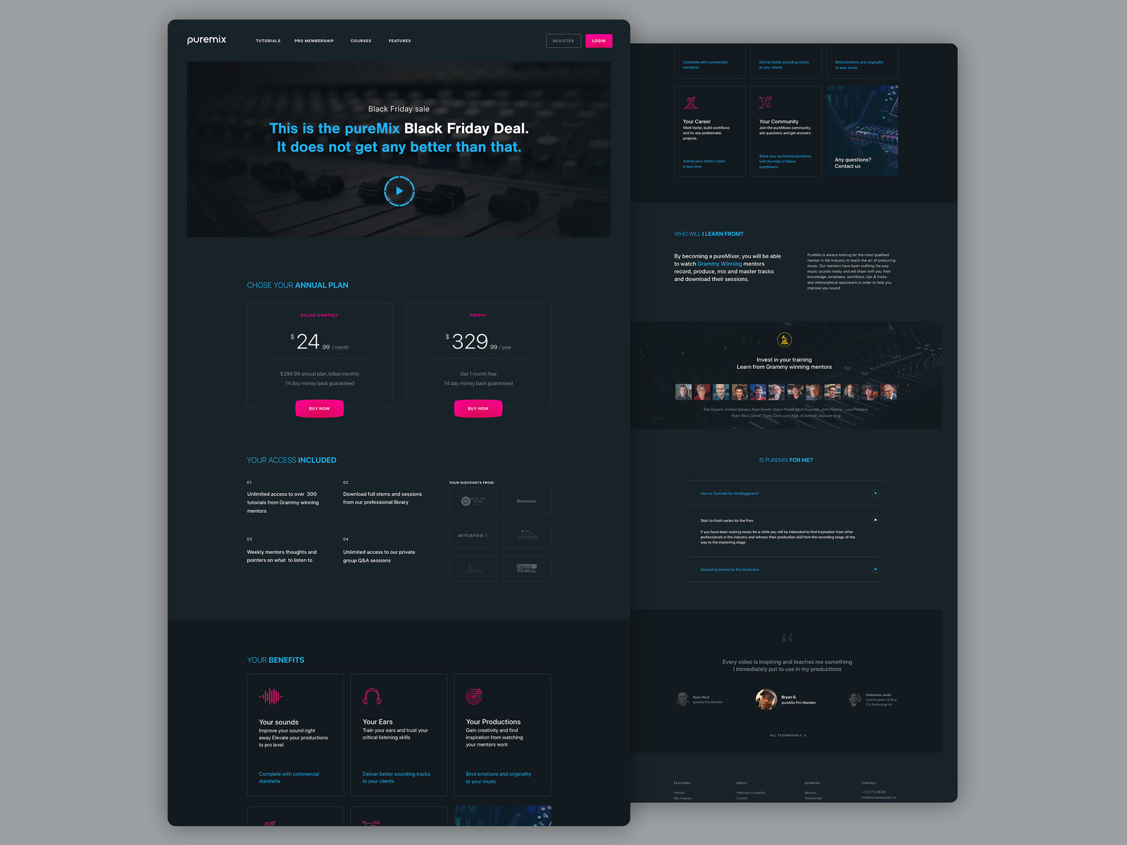 pureMix. by AV on Dribbble