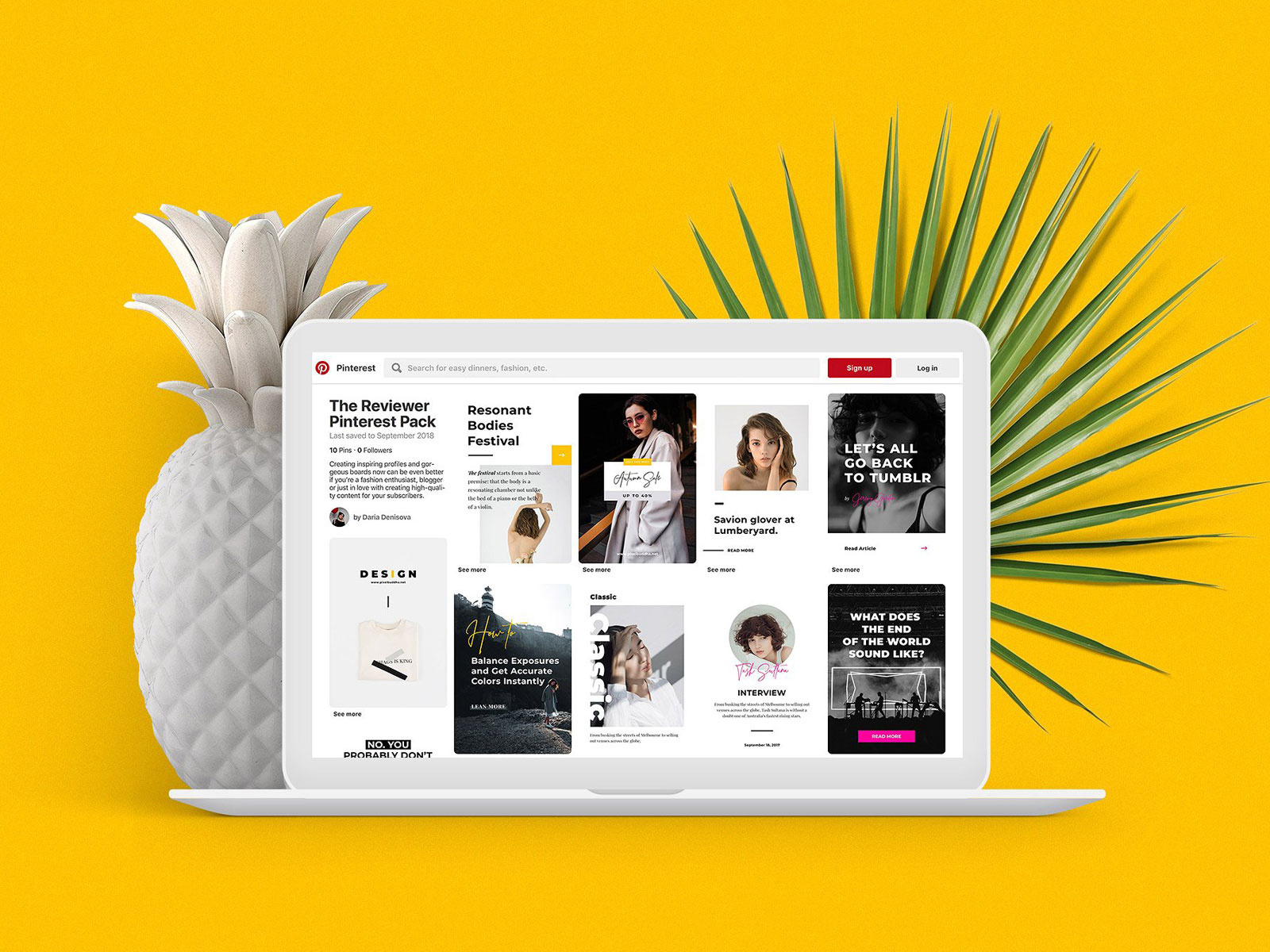Free download: The Reviewer Pinterest Templates by The Designest on ...