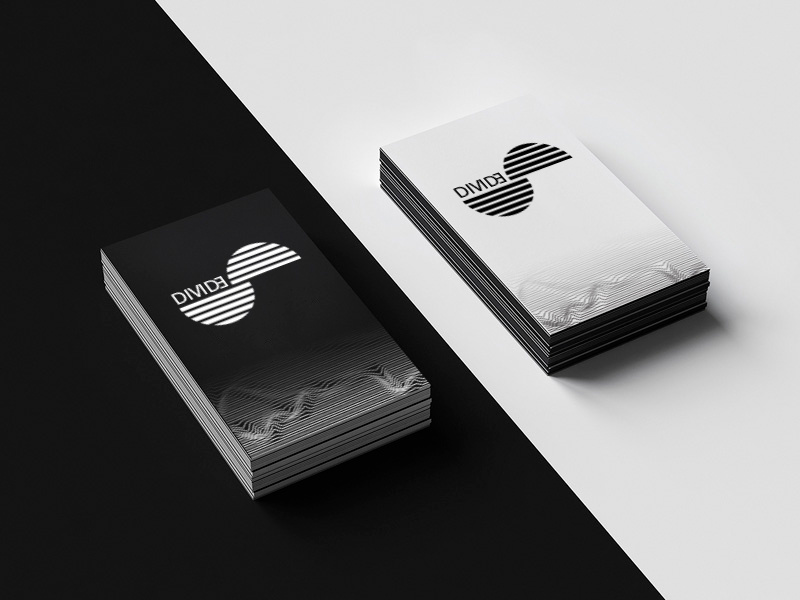 Divide-Logo desing and application by Mauro E. Wernly on Dribbble
