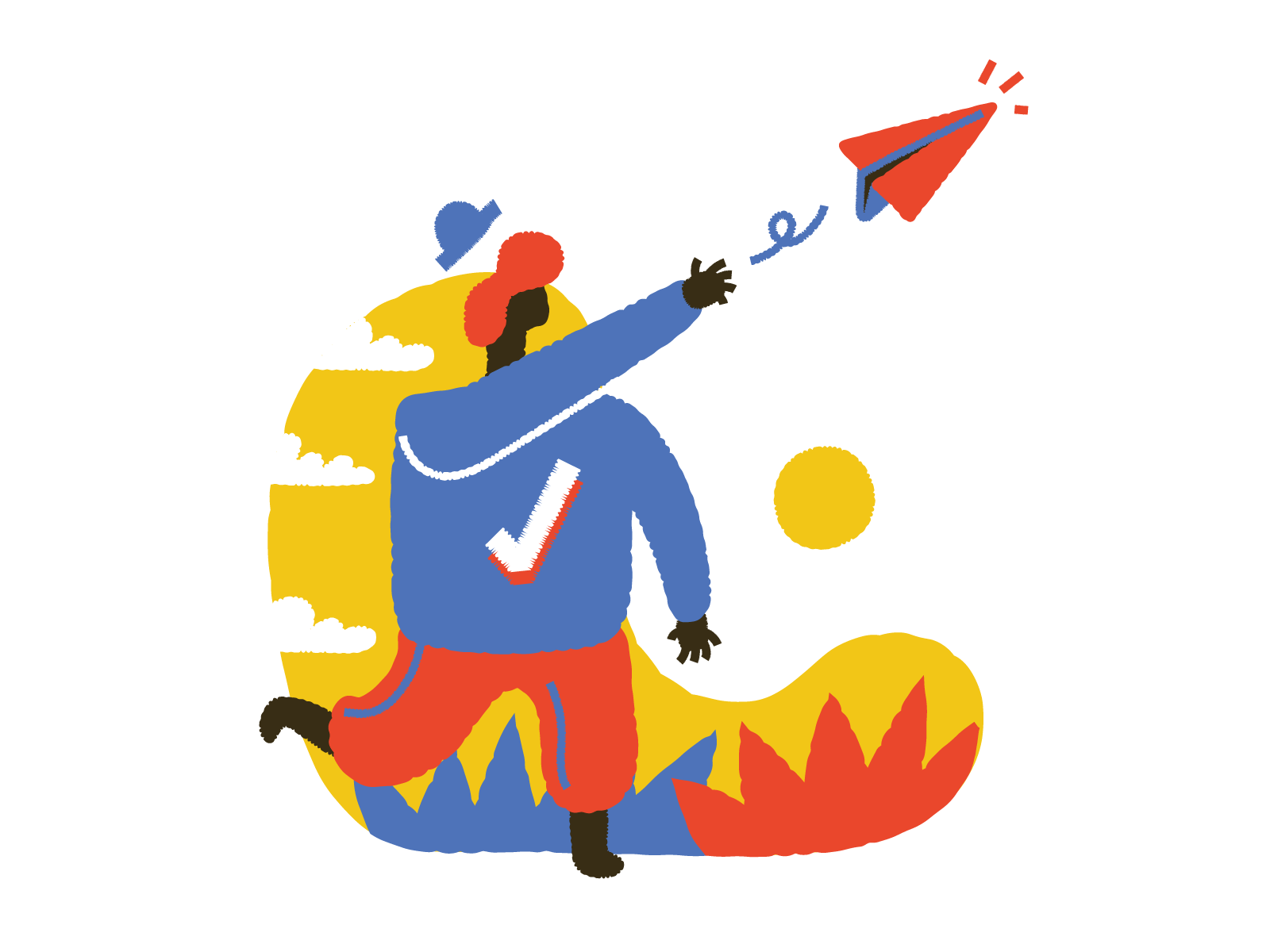 Interface Illustration: Message Sent by Icons8 on Dribbble