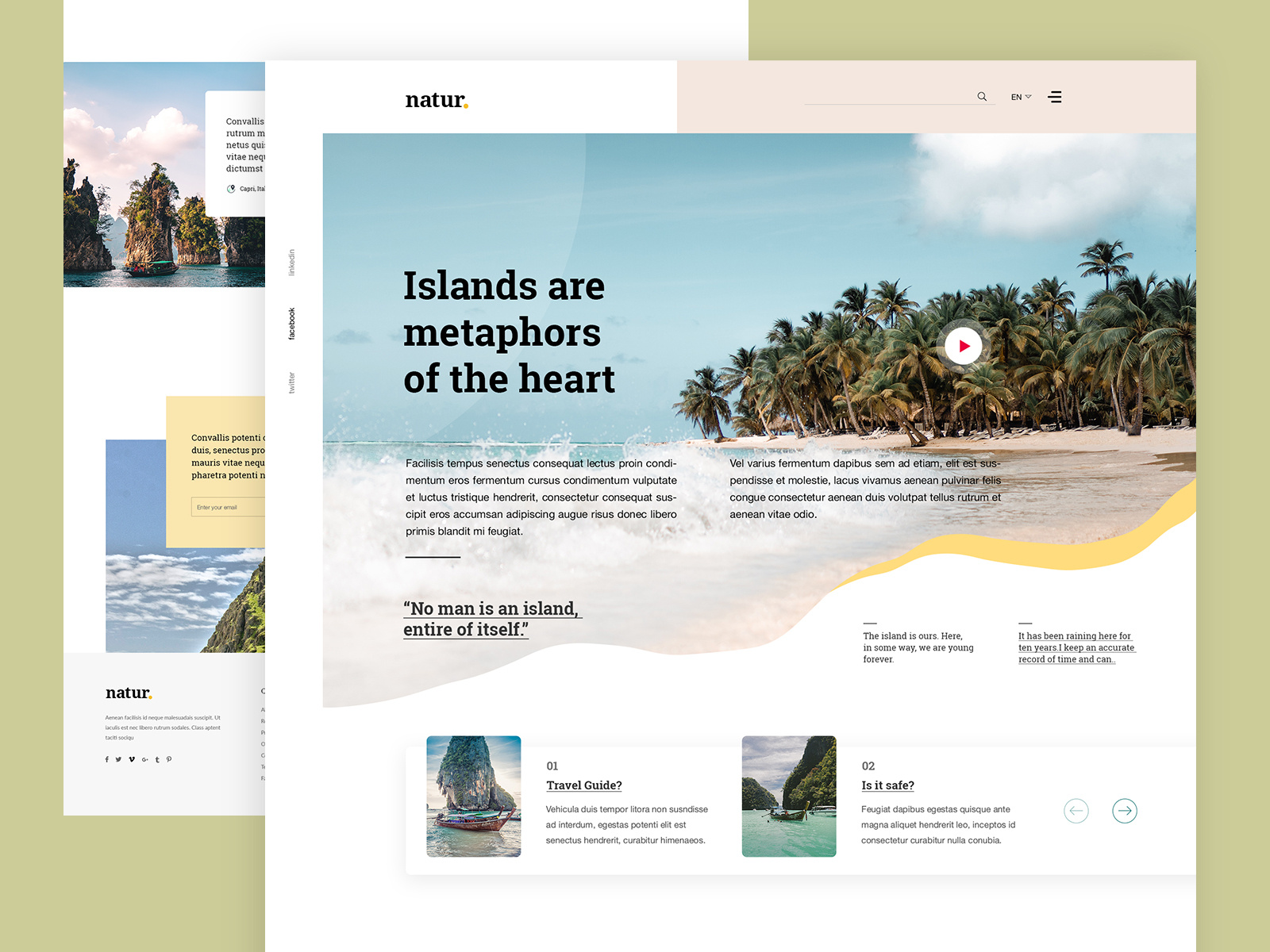 Explore Island | Website UI Design by Ahmed Manna on Dribbble