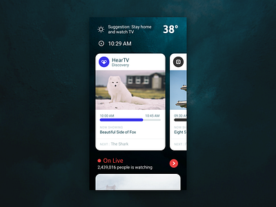 TV App by Moon Hui Lee on Dribbble