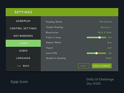 Game Settings designs, themes, templates and downloadable graphic ...