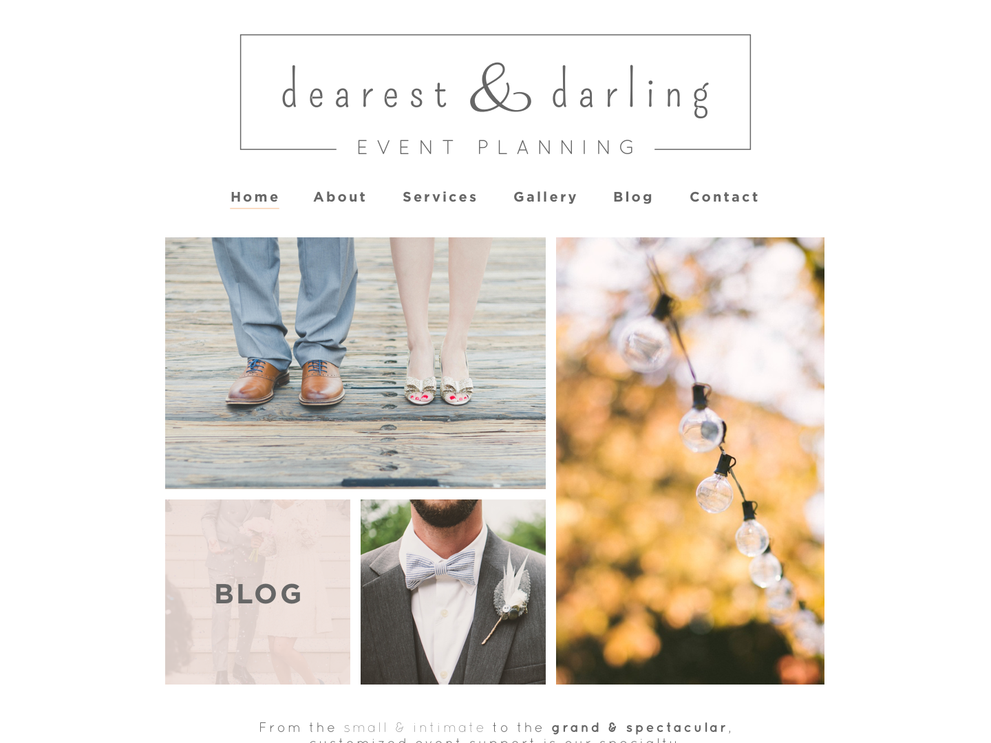 Dearest & Darling | Website Design by Elissa Voris on Dribbble