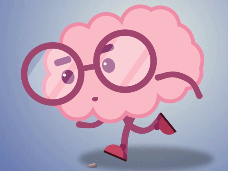 Run, brain, run! by Qianzhu Luo on Dribbble