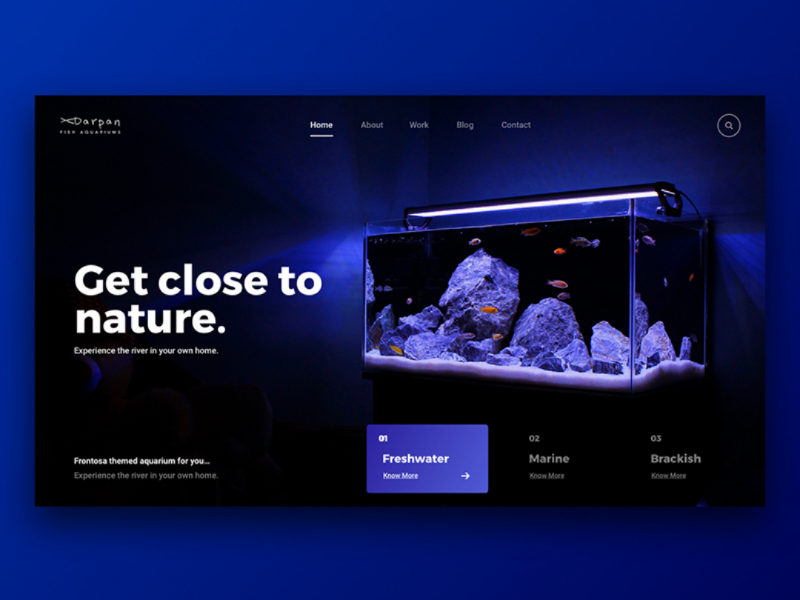 Aquascaping Landing Page by Gary Sekhon on Dribbble