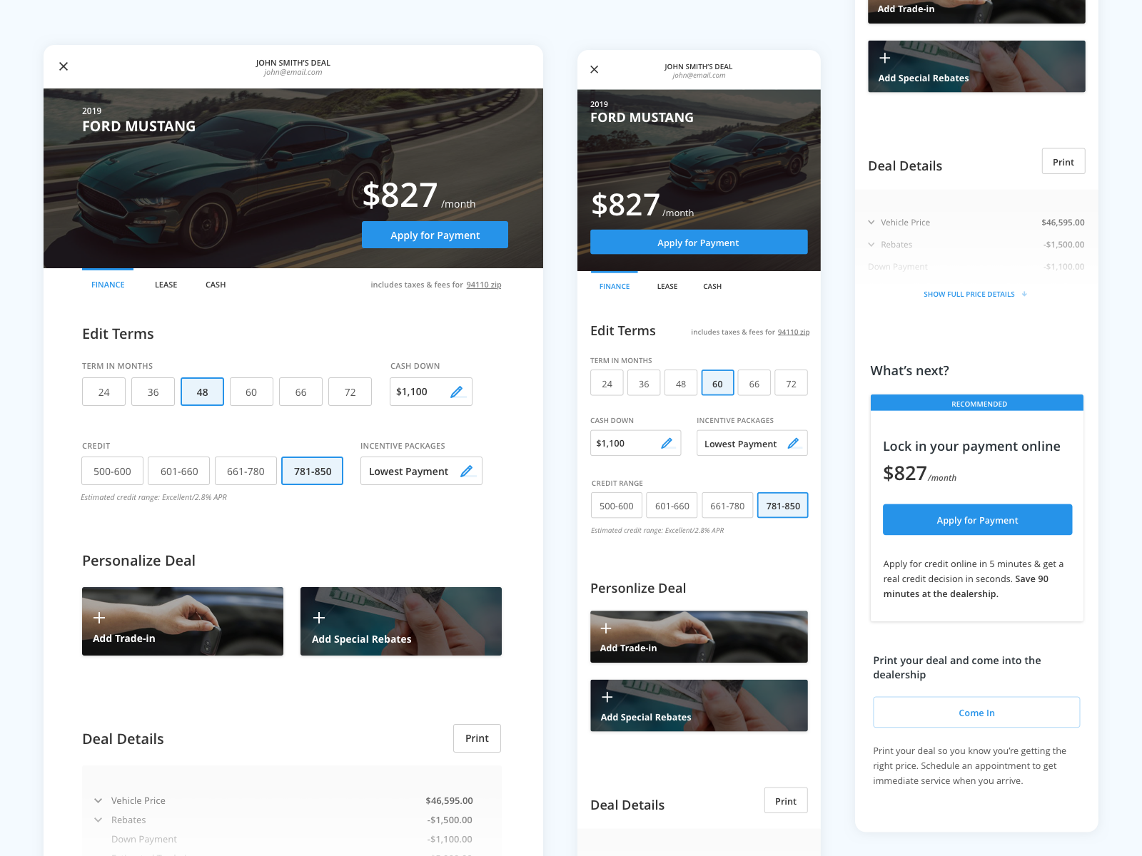 Auto Financing Estimation by Daniel Todorov on Dribbble