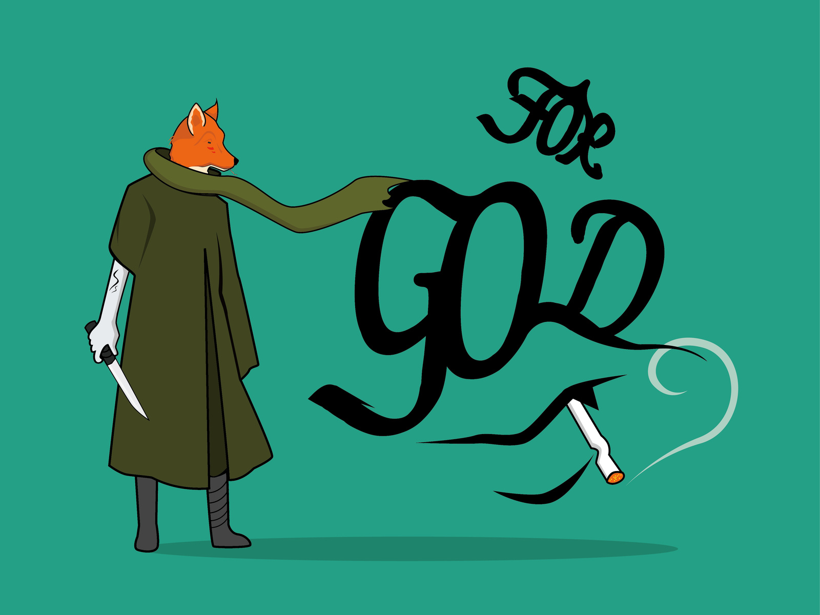 Fox-God by 胡天宇 on Dribbble