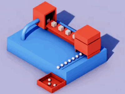 Cinema 4d Ball Machine by Joe Gordon on Dribbble