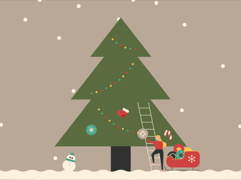 SRP Christmas gif by Sisi Li on Dribbble